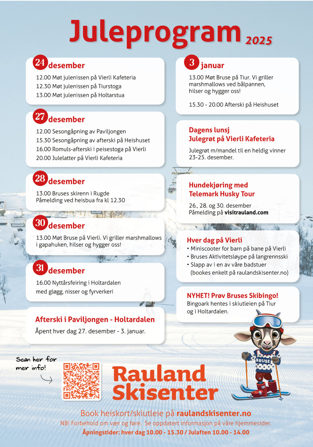 Jul og nyttår på Rauland - Visit Rauland